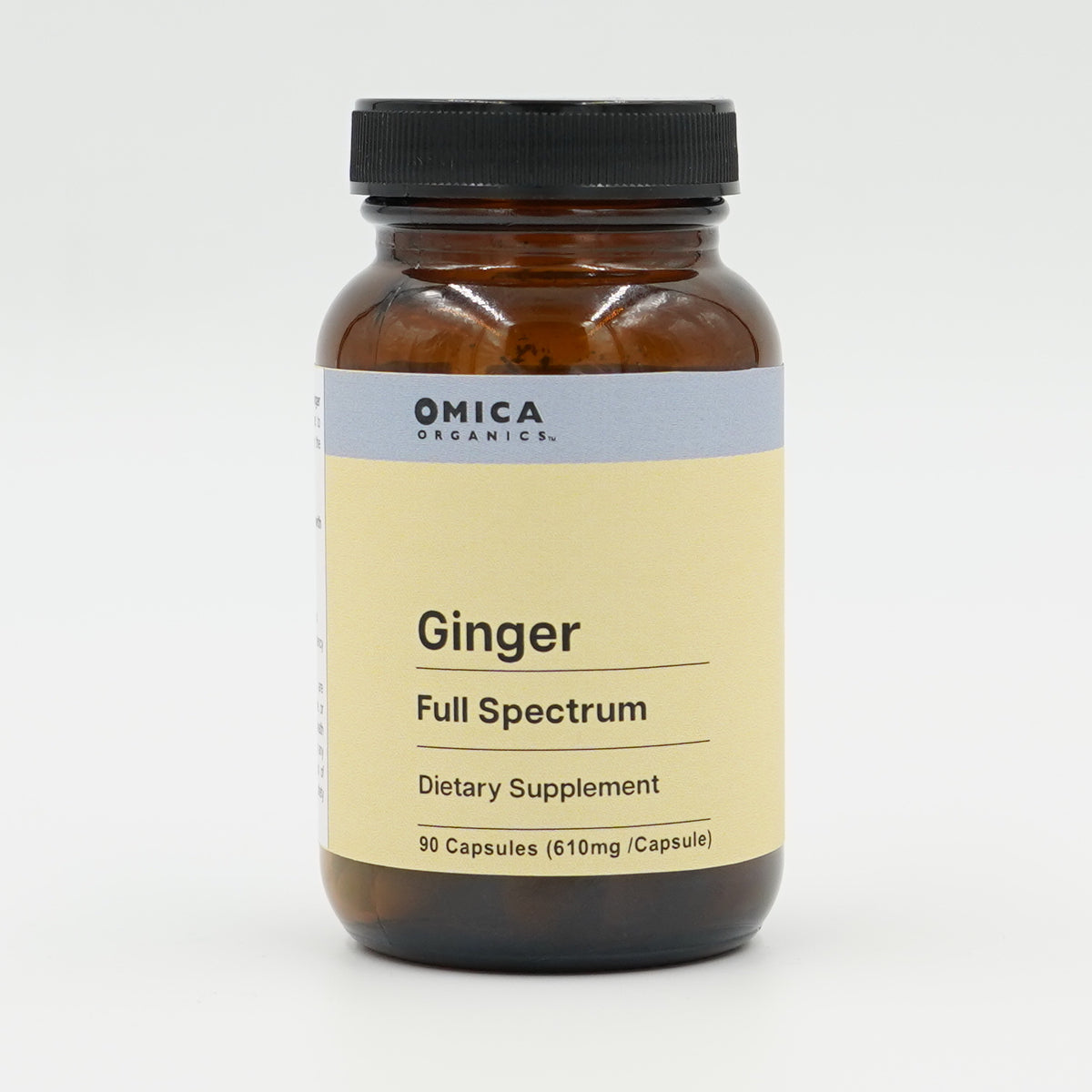 Organic Full Spectrum Ginger Capsules - 90ct | Omica Organics