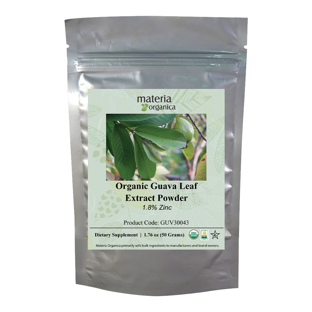 Organic Guava Extract Powder, 1.8% Zinc (50 grams) – Omica Organics